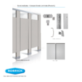 Bobrick 1552 Metro Series Partitions - Toilet Partitions