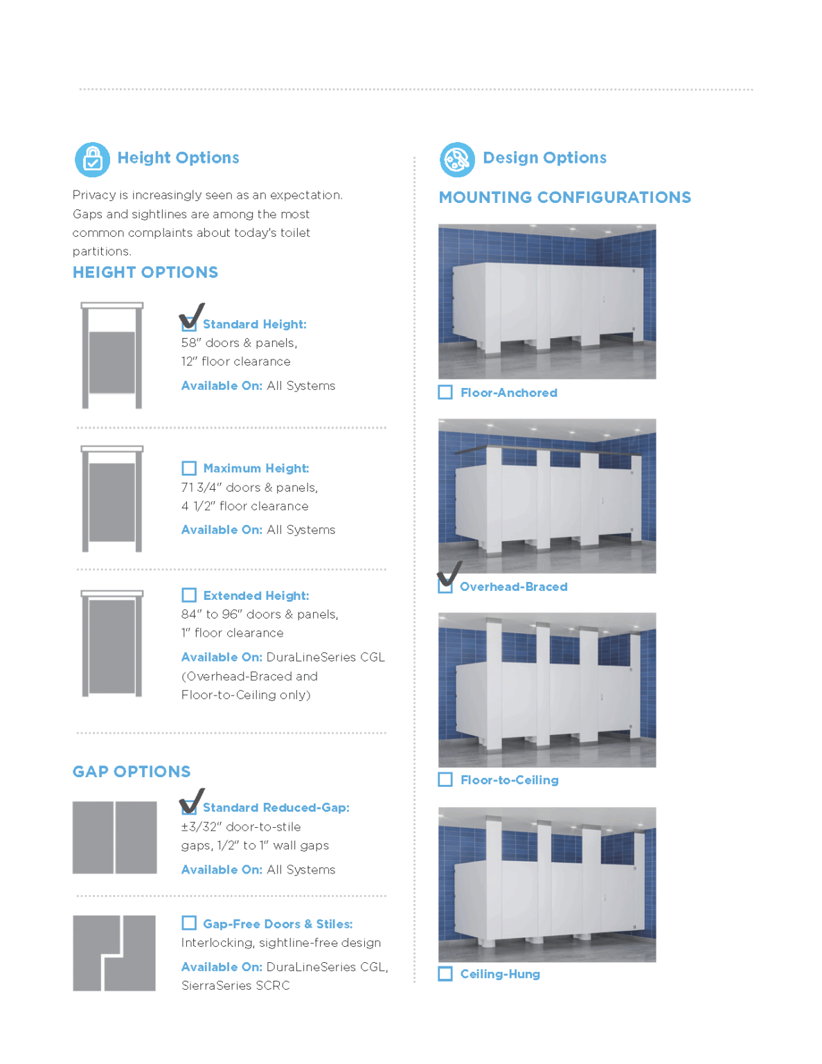 1092 Bobrick Sierra Series Partitions | ToiletPartitions.com