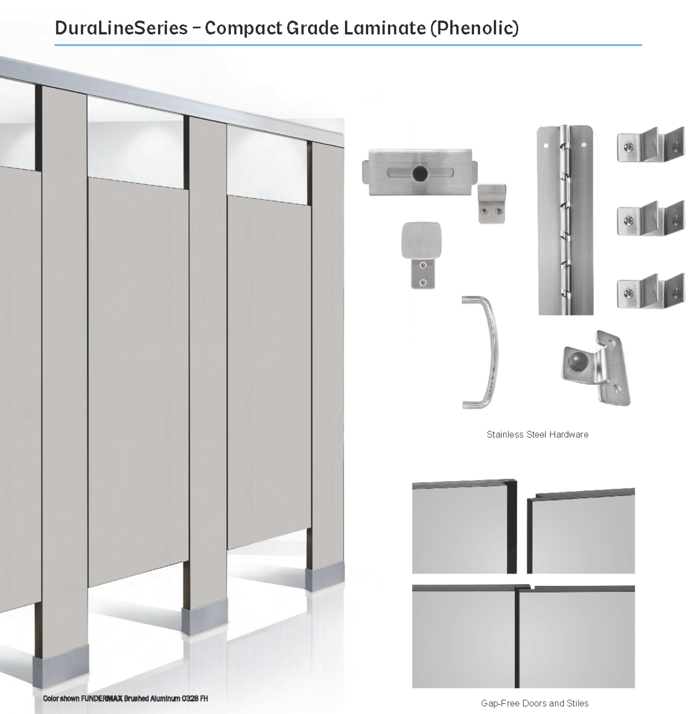 Bobrick 1082G Toilet Partitions - DuraLine Series