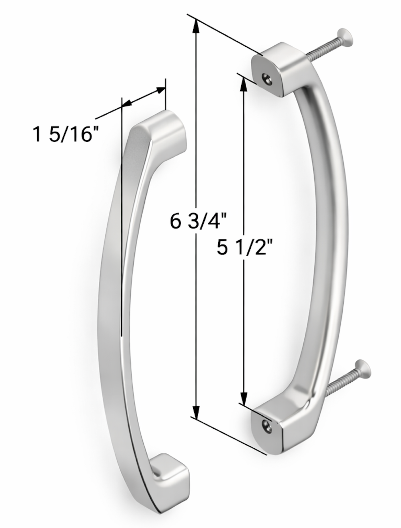 610112 Set of Door Pulls - Toilet Partitions